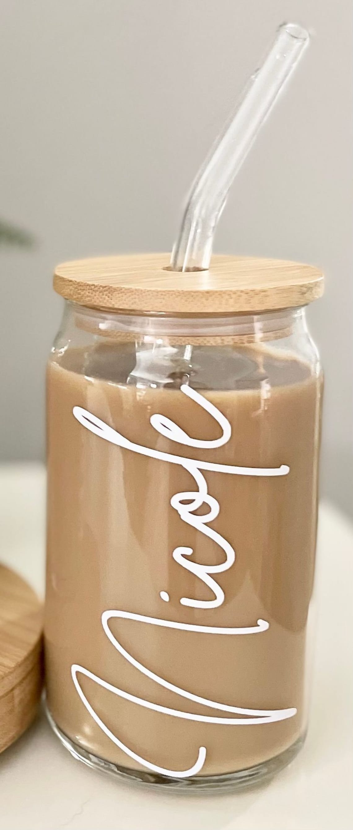 Personalized Glass Cup Customizable Name Cup Reusable Glass - Etsy