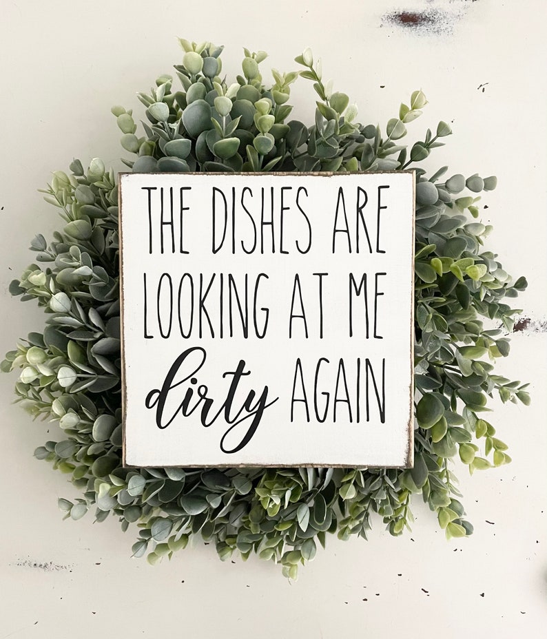 Kitchen Signs Humorous Kitchen Decor Coffee Sign Dirty - Etsy