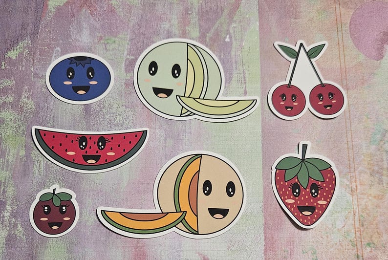 Smiling Strawberry 2 Inch Sticker - Etsy