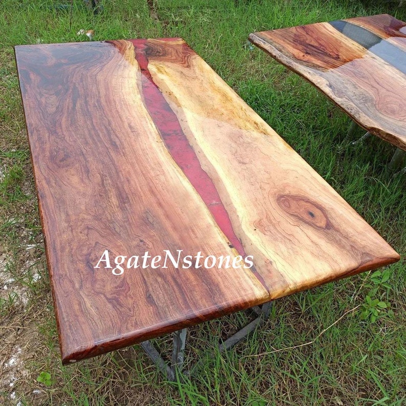 Red Epoxy Table Top Epoxy Dining Table Epoxy Console Table - Etsy