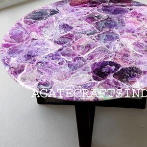 Amethyst Table, Purple Agate Table, Round Sofa & Center Table Top ...