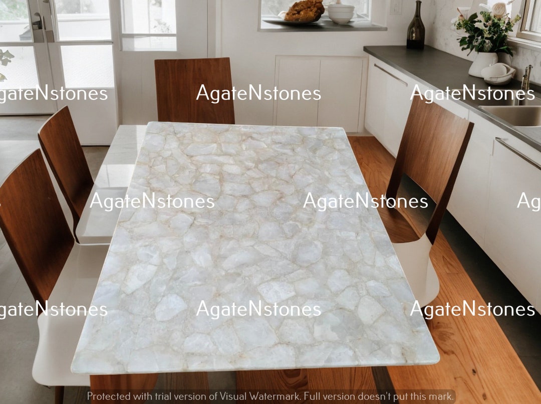White Quartz Dining Table, Quartz Kitchen Countertops, Quartz Crystal ...