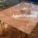Rose Quartz Dine Table Office Table Rose Quartz Counter - Etsy