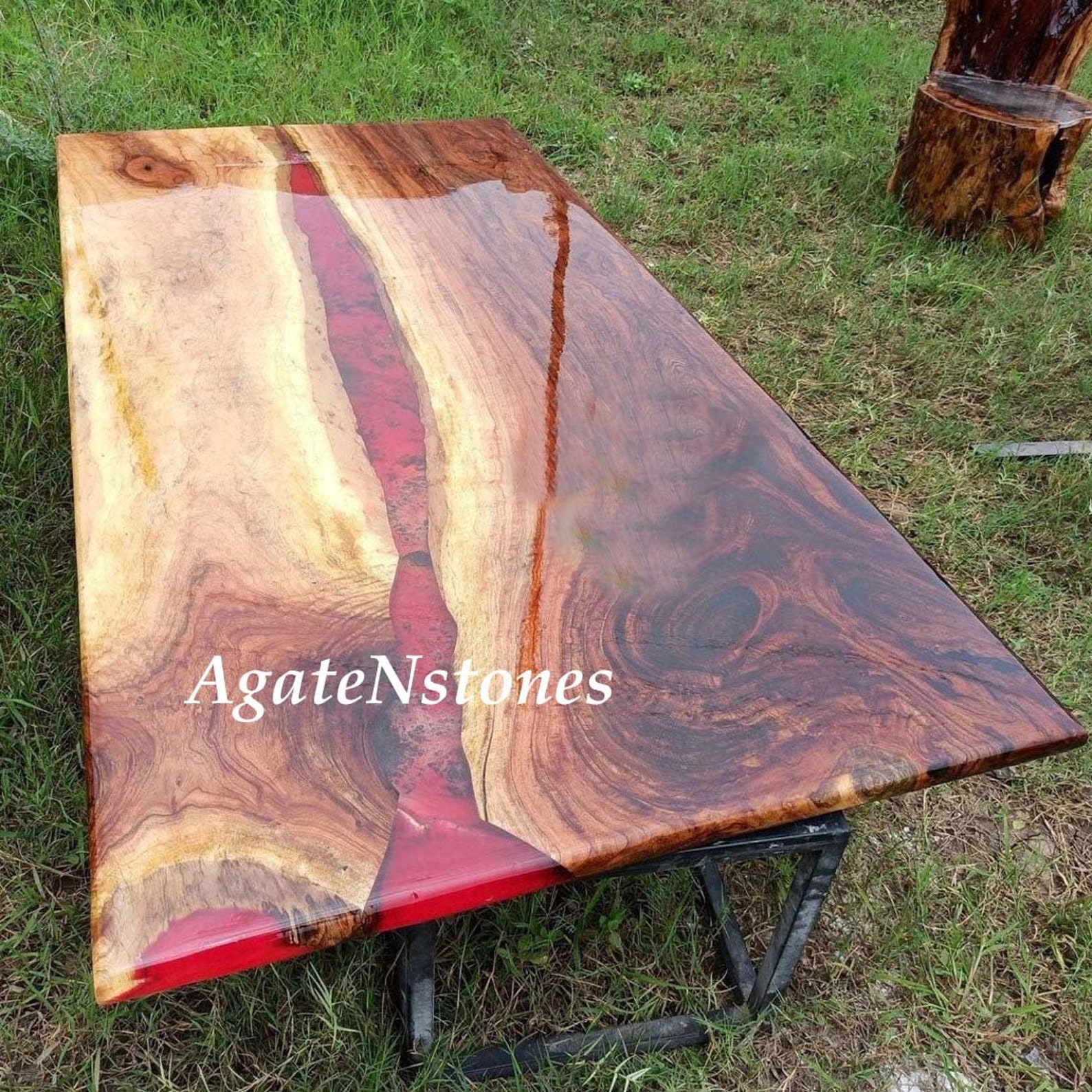 Red Epoxy Table Top Epoxy Dining Table Epoxy Console Table - Etsy