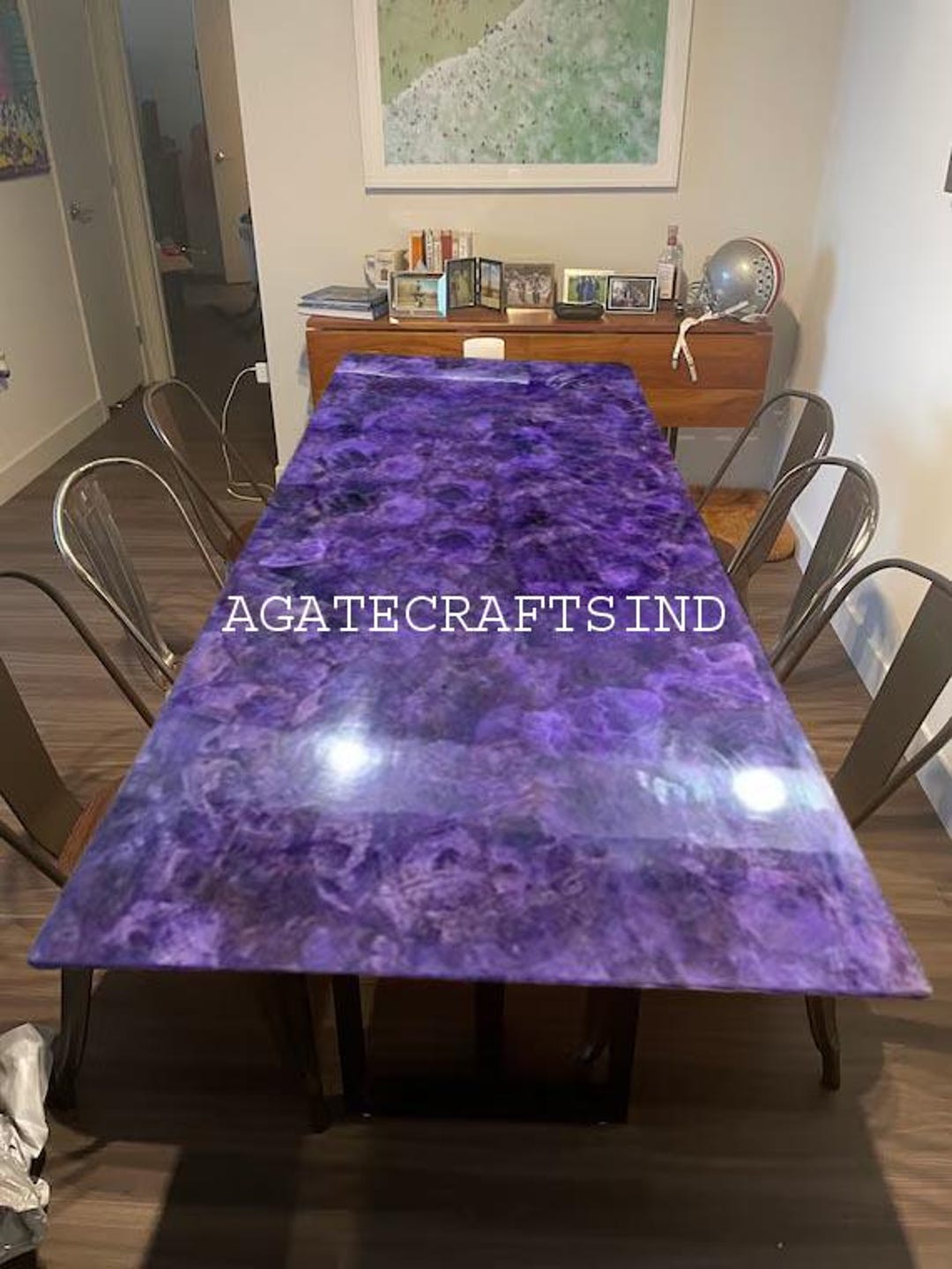 Purple Amethyst Table, Stone Dining Table, Amethyst Coffee Table ...