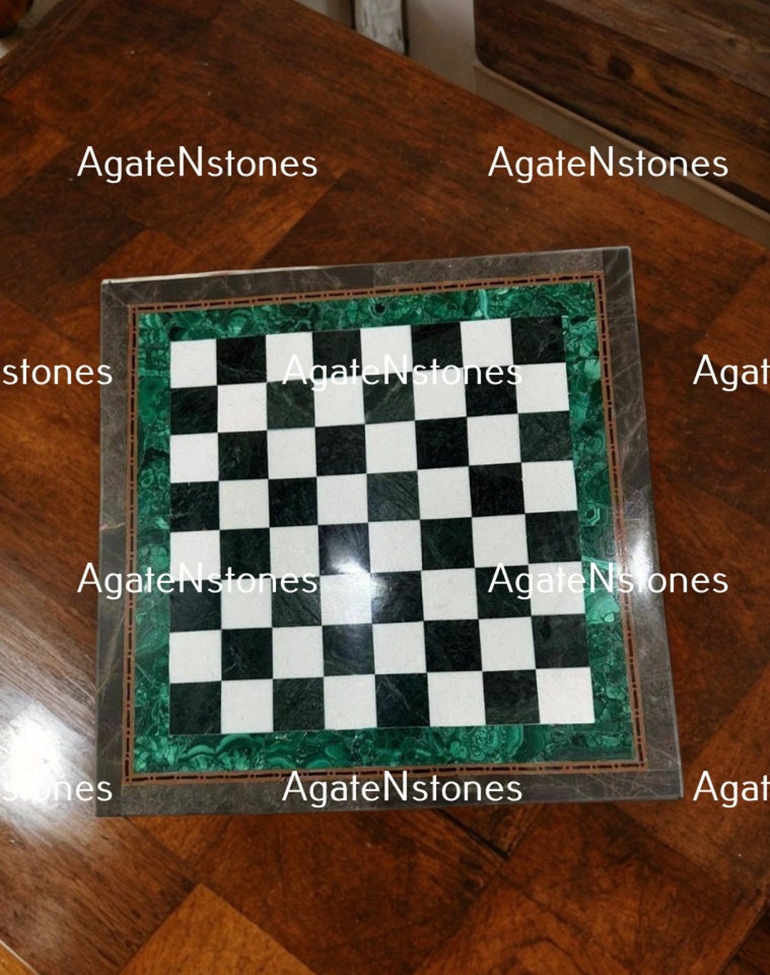 Malachite & Marble Stone Chess Board ,marble Chess Board, Adult Chess ...
