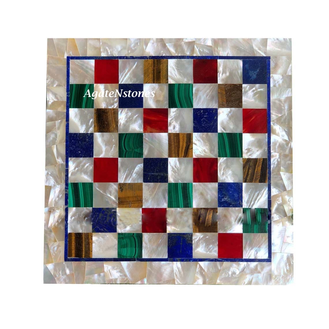 Elegant Chess Board Modern Pietradura Mop Multi Color Chess - Etsy