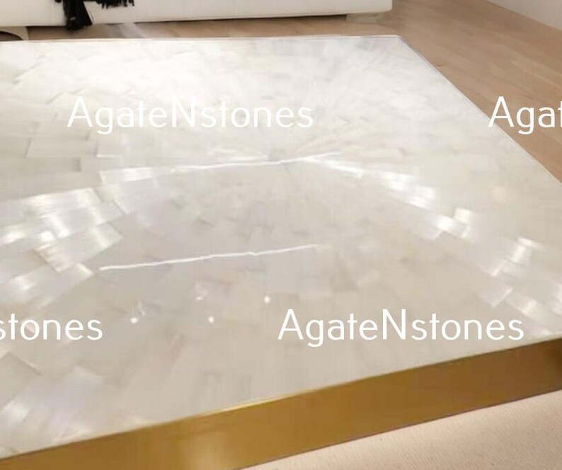 Selenite Sun Rays Dining Table Top: Handmade Crystal Gemstone, Modern ...