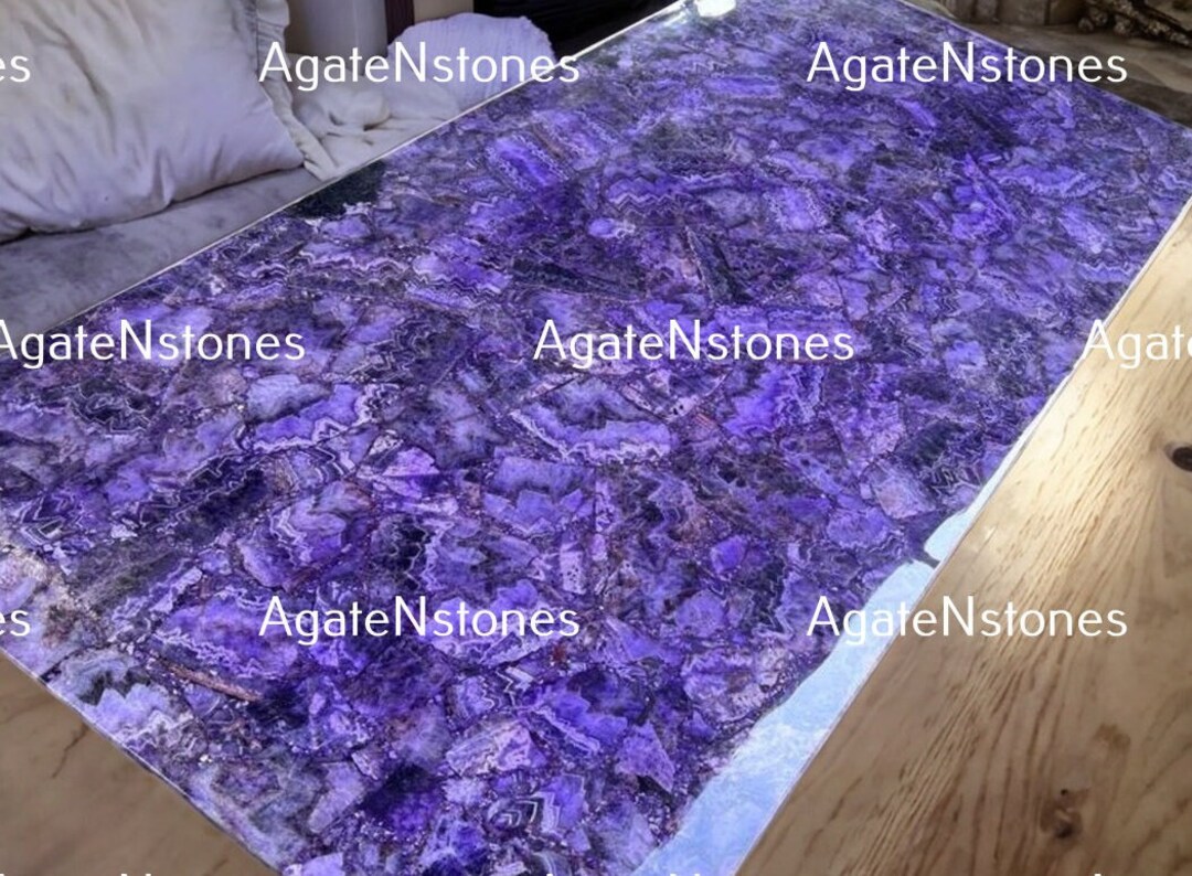 Amethyst Stones Countertop, Dining Table, Purple Amethyst Stone ...