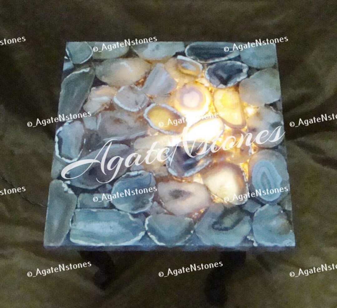 Handmade Blue Stone Coffee Table Agate Center Table Agate - Etsy