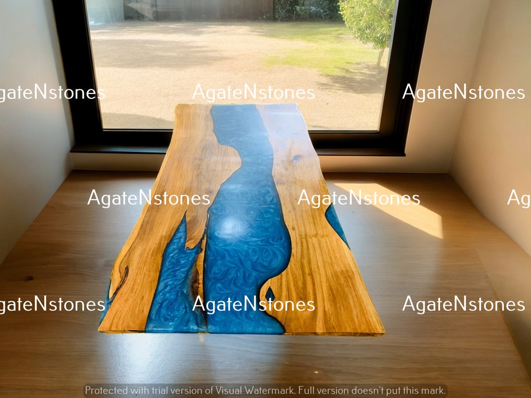 Epoxy Resin Table, Epoxy Wood Table, Epoxy River Table, Grey Resin ...