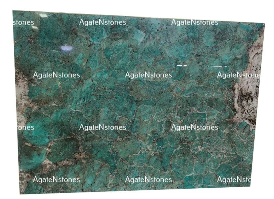 Amazonite Quartz Countertops, Kitchen & Dining Countertop, Semi ...