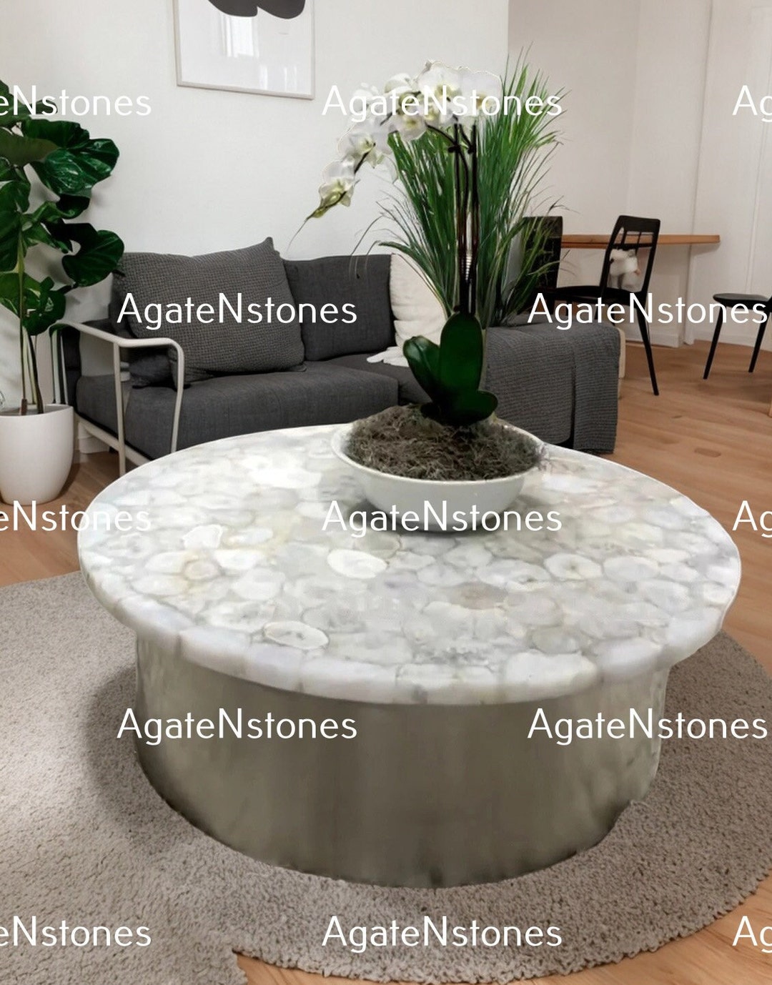 Quartz Coffee Table, Quartz Center Table, White Quartz Console Table ...