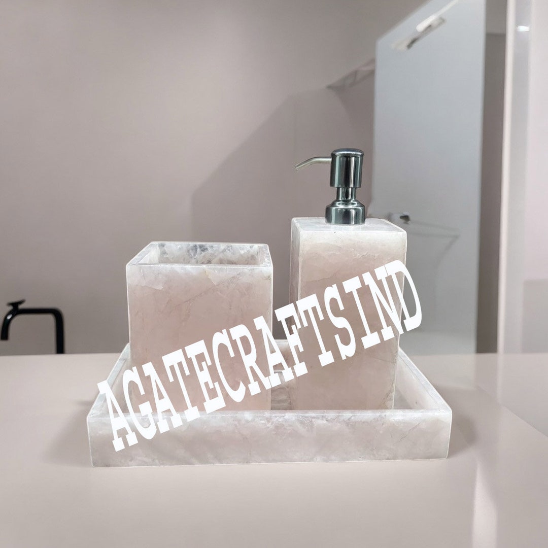 Quartz Stone Bathroom Sets for Vanity Decor / Bathroom Accessories for ...
