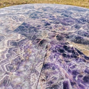 Amethyst Table, Stone Coffee Table, Agate Table, Round Agate Table ...