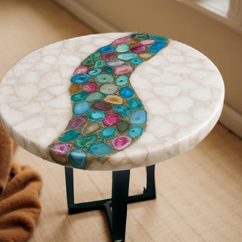 Agate End Table - Etsy