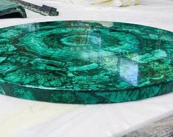 Malachite Marble Table Top Handmade Pietra Dura Work Home - Etsy
