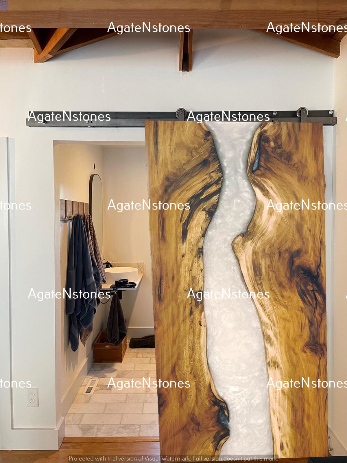 Wood Door, Epoxy Barn Door, Door,epoxy Barn Door, Resin, Epoxy Barn ...