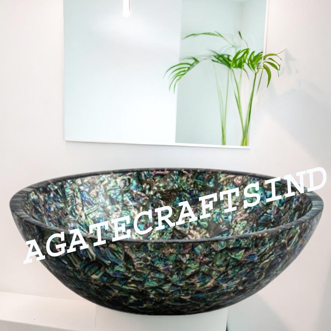 Pauashell Wash Basin, Round Sink, Countertop, Sink, Bathroom & Vanity ...