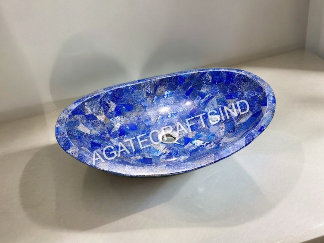 Lapis Lazuli Sink, Kitchen Countertop Sink, Wash Basin, Marble Sink ...