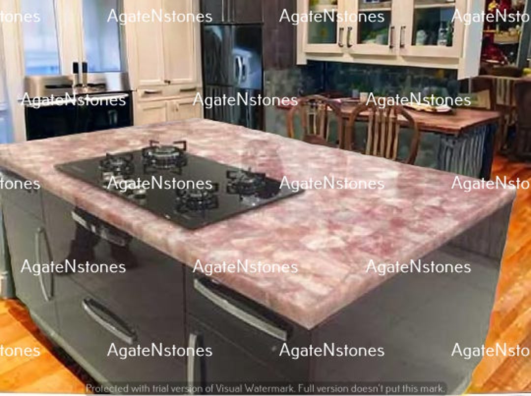 Rose Quartz Kitchen Countertop, Quartz Bar Counter Top, Bathroom ...