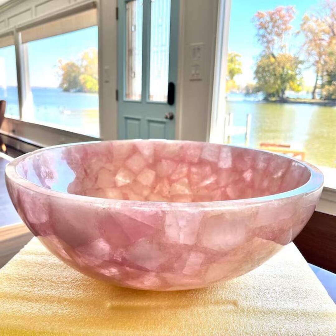 Rose Quartz Sink, Luxury Bathroom Sink, Pink Marble Sink, Vanity ...