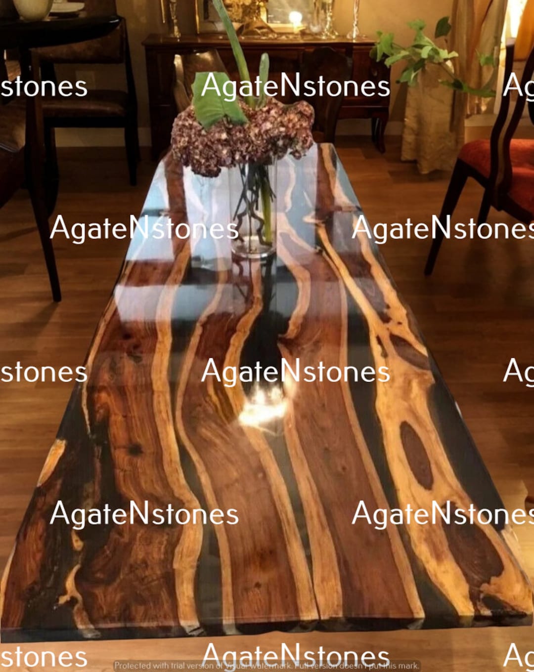 Epoxy Table Top, Epoxy Resin Table Top Handmade Office-meeting Dining ...