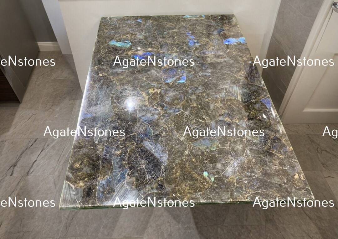 Kitchen Countertop ,labradorite Stone Table, Countertop Semi Precious ...