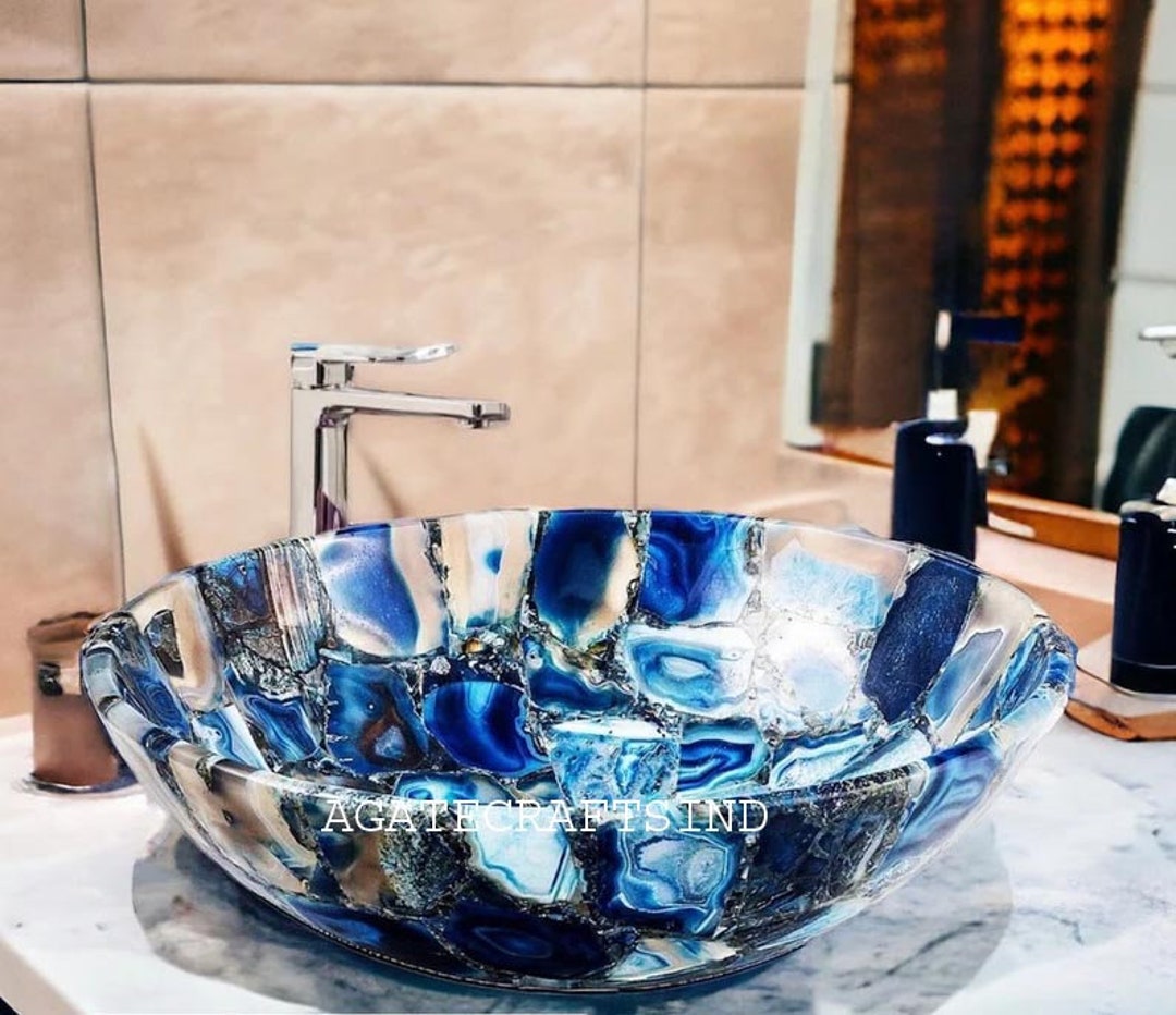 Blue Agate Sink, Marble Sink, Agate Sink, Wash Basin, Kitchen Counter ...
