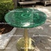 Malachite Gemstone Counter Table, Round Malachite Stone Top Console ...