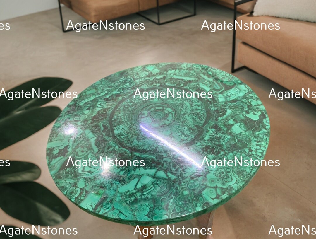 Malachite Table, Malachite Center Table, Malachite Coffee Table, Table ...