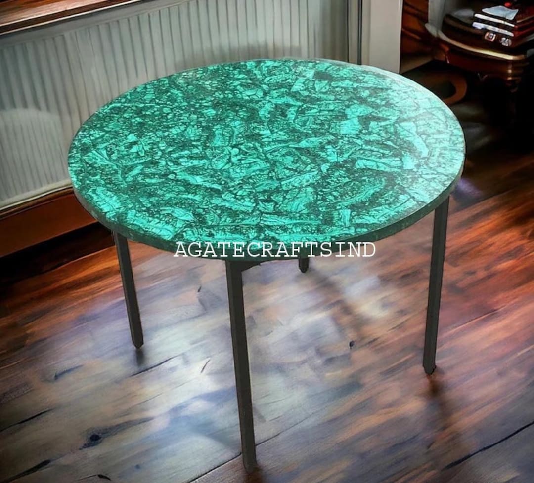 Malachite Table, Marble Coffee Table,malachite Side Table, Malachite ...