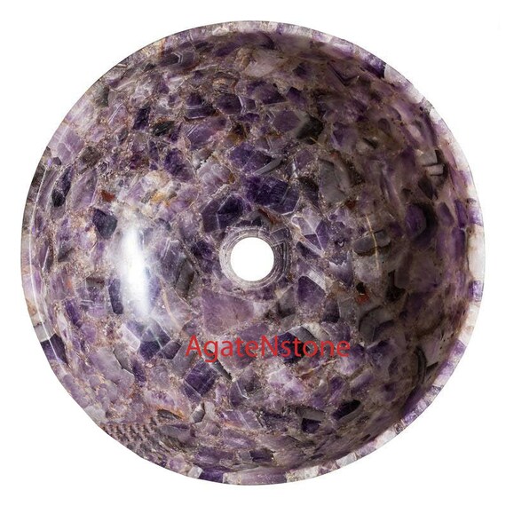 Amethyst Sink Amethyst Stone Wash Basin Stone Sink Wash | Etsy