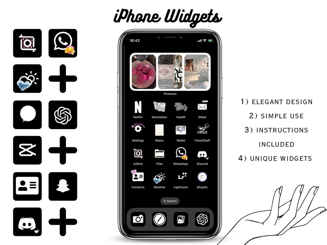 IPhone Widgets | Clean Design | Homescreen | With Video Instructions ...