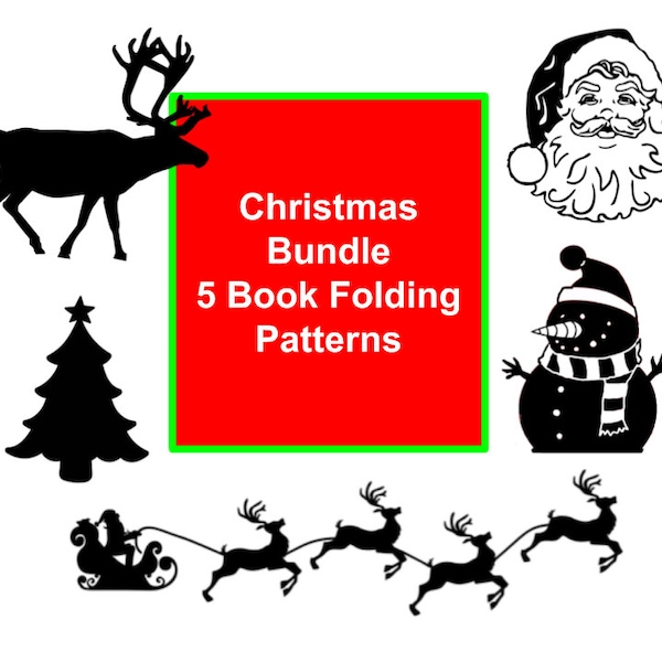 Reindeer Book Fold - Etsy