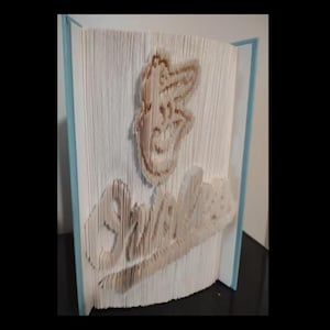 Custom Book Folding Pattern: Personalized Names, Logos, Images (DIY) - Etsy
