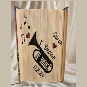 Custom Book Folding Pattern: Personalized Names, Logos, Images (DIY) - Etsy