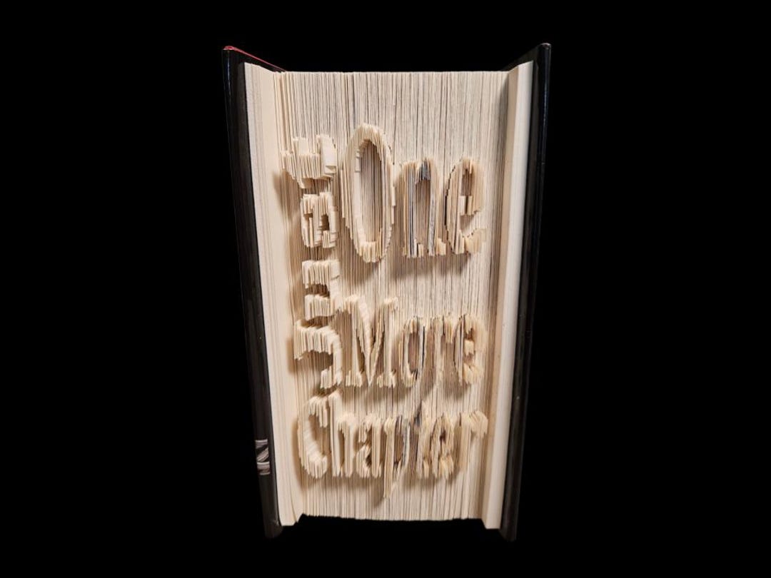 Just One More Chapter Book Folding Pattern: Reader Gift (digital ...