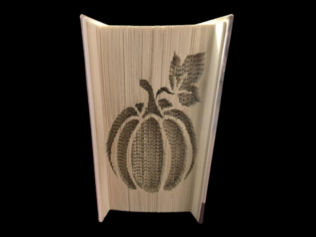 Pumpkin, Autumn, Fall, Book Folding Pattern, Cut and Fold, Includes ...