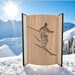 Skier Book Folding Pattern: Winter Mountain Origami (digital Download ...