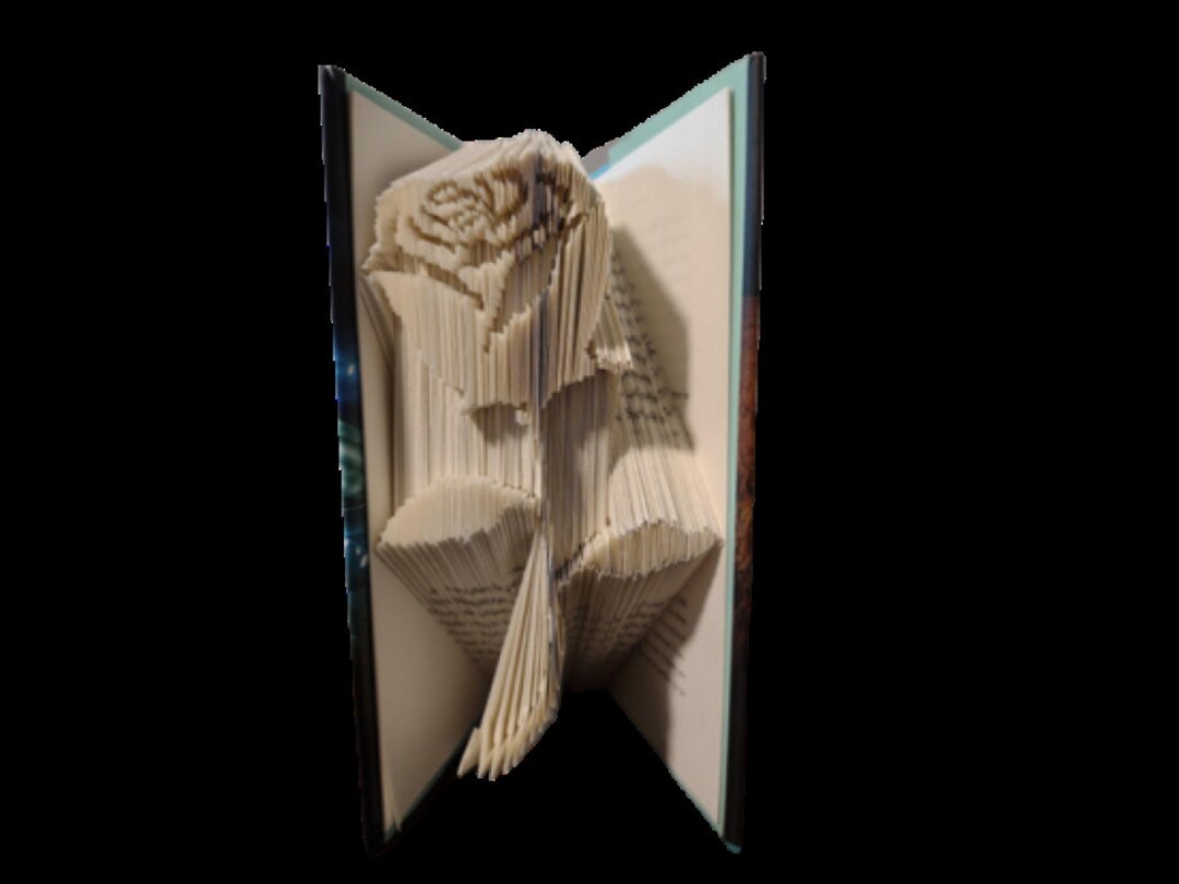 Rose Book Folding Pattern: Combi Cut & Fold (digital Download) - Etsy