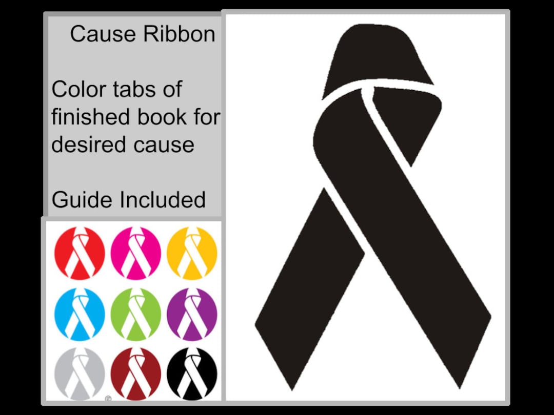 Cause Ribbon Book Folding Pattern: DIY Awareness Art (PDF Pattern) - Etsy