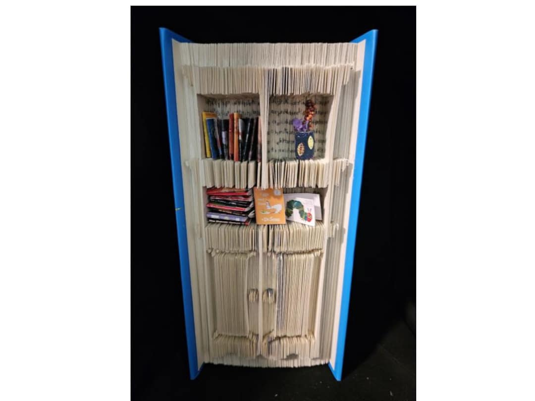 Book Shelf, Bookcase, Mini Books Template, Cut and Fold, Multi ...