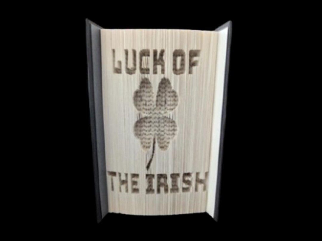 Luck of the Irish Shamrock Book Folding Pattern (digital Download) - Etsy