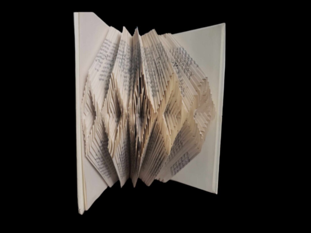 Repeating Diamonds, Book Folding Pattern, Beginner Book Folding Pattern ...