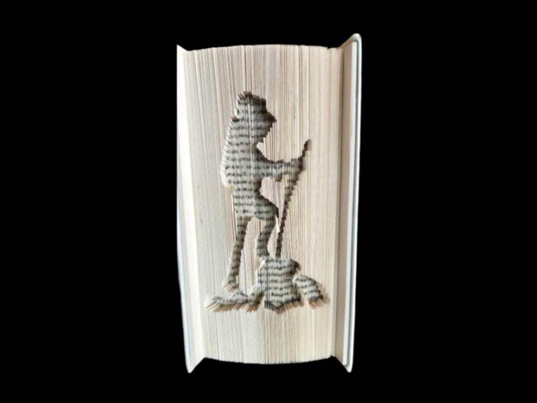 Hiker Book Folding Pattern: Mountain Climbing Cut & Fold (digital ...