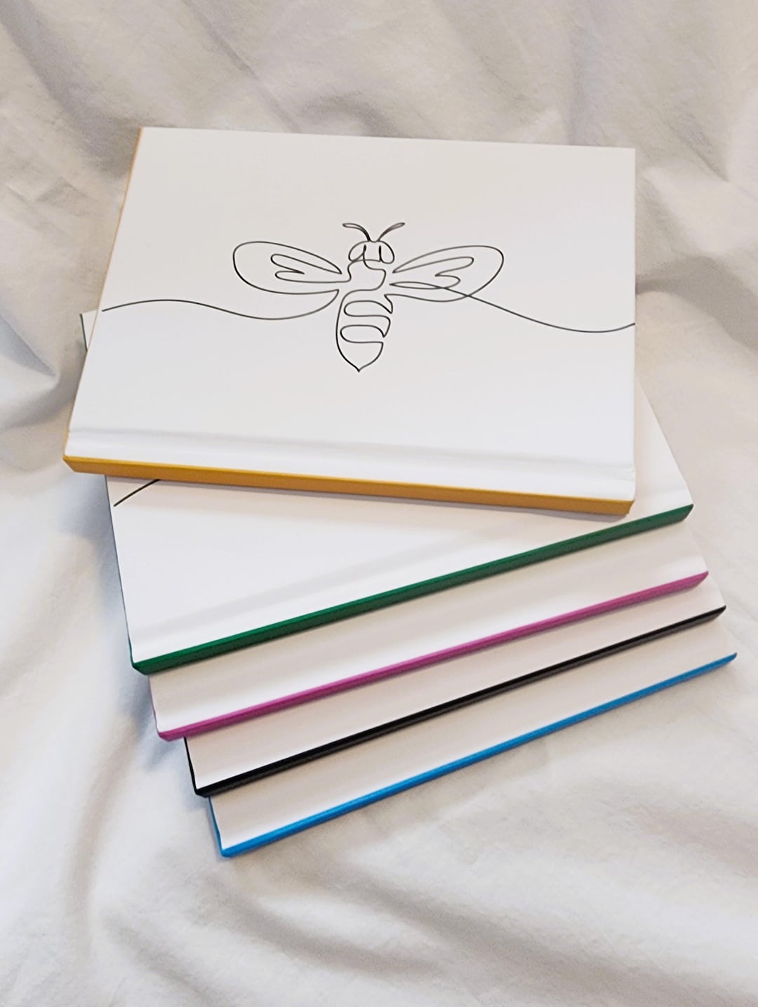 Journal | Bee Line Art | Soft Matte Hardcover | Colored Binding ...