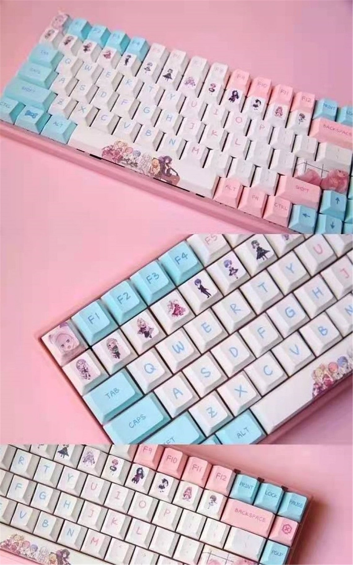 Anime Keycaps Set 138 key Artisan Keycaps 61 64 84 87 104 | Etsy