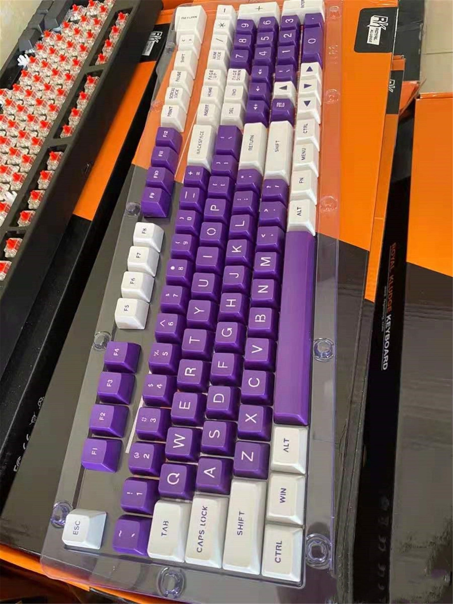 Purple Keycaps Set SA Artisan Keycaps 64 68 84 87 104 108 MX | Etsy