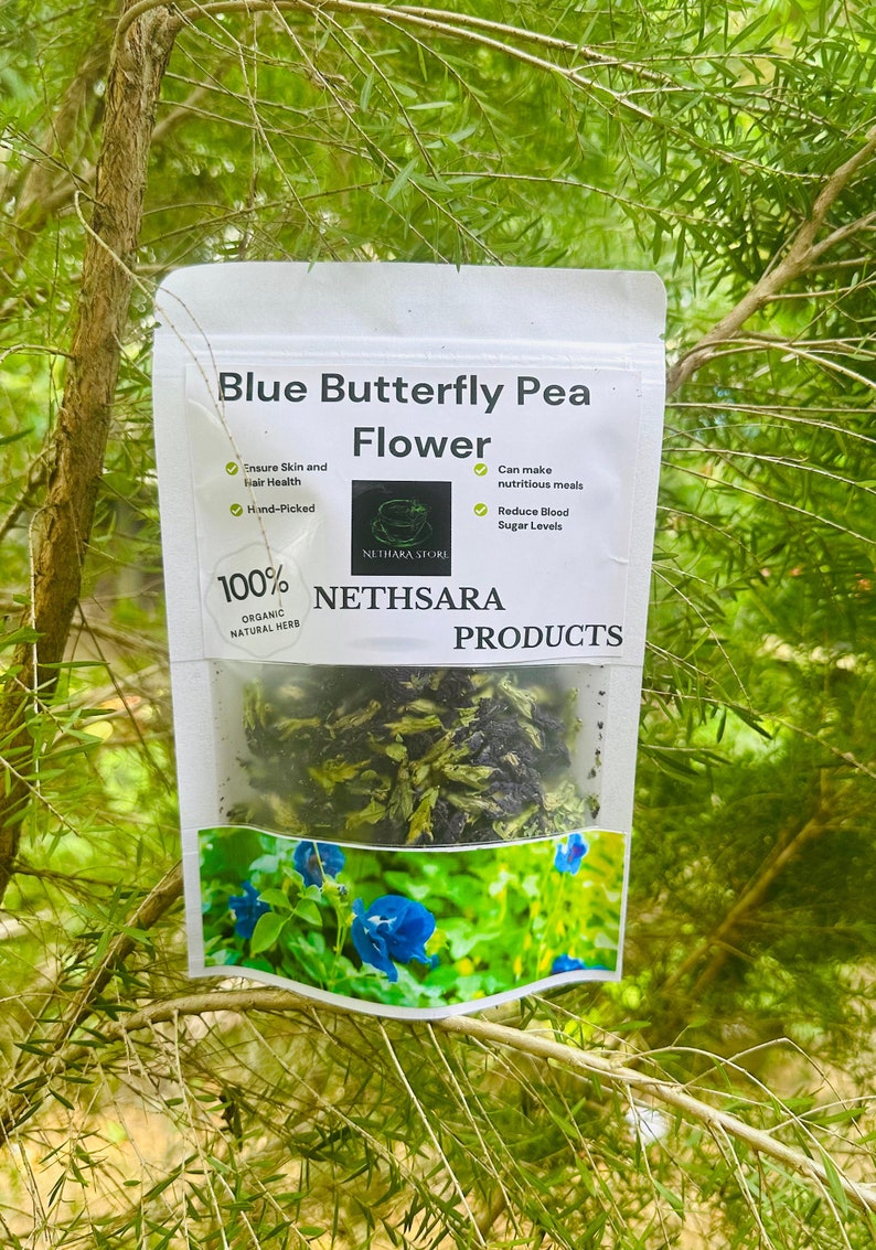 Organic Herb Blue Butterfly Pea Flower Clitoria Ternatea All Natural ...